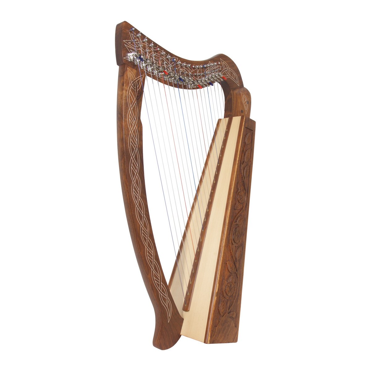 MID-EAST 19-STRINGS PIXIE HARP (ROSE-WOOD) – Mid East MFG